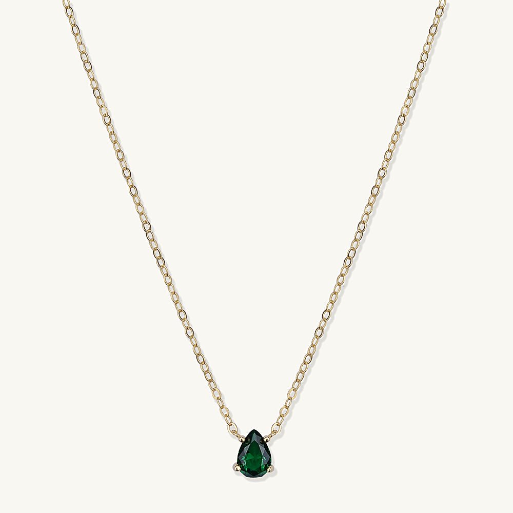 Birthstone Pear Shaped Necklace May